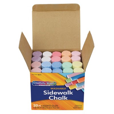 Creativity Street Sidewalk Chalk, Assorted Colors, 4" : Target