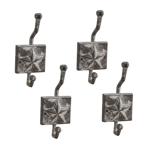 Park Designs Star Cast Hook Whitewash Set Of 4 : Target