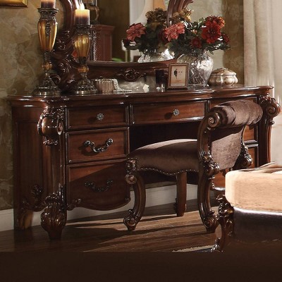 65" Vendome Vanity Table Cherry Finish - Acme Furniture : Target