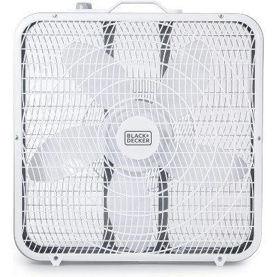 Black+decker Box Fan With 3 Speed Settings, 20 Box Fan With Carrying ...