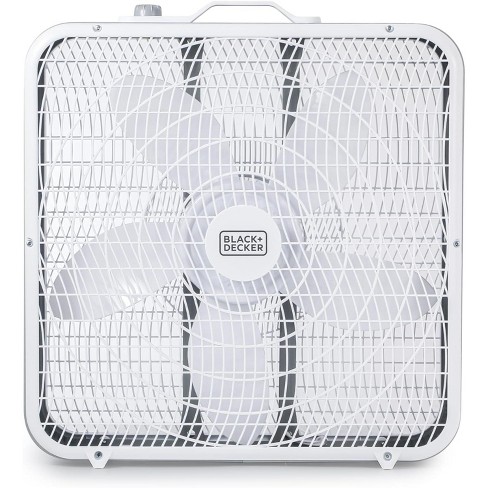 Black+decker Box Fan With 3 Speed Settings, 20 Box Fan With Carrying ...