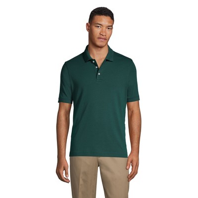 Lands' End School Uniform Men's Tall Short Sleeve Interlock Polo Shirt ...