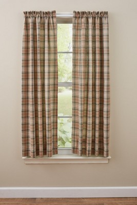 Park Designs Buffalo Check Natural Panels 72" X 63" : Target