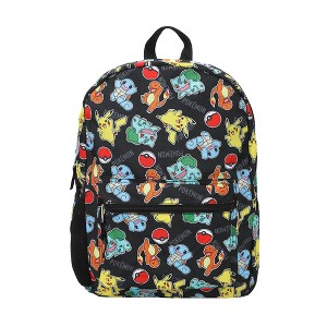 Pokemon Favorite Characters All-Over Print 16" Backpack For School And ...