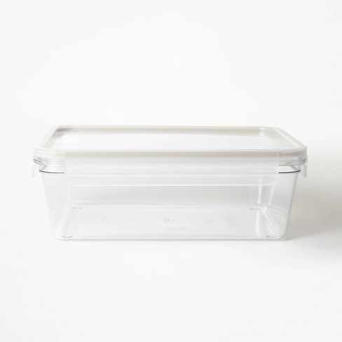 14 Cup Tritan Plastic Rectangle Food Storage Container Clear - Figmint ...