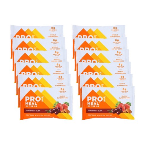 Probar Organic Superfruit Slam Meal Bar - 12 Bars, 3 Oz : Target