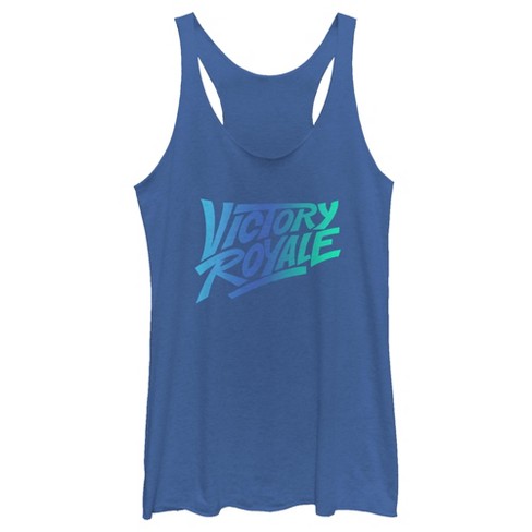 Women's Fortnite Victory Royale Gradient Logo Racerback Tank Top ...