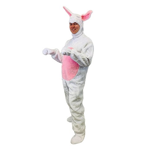 Halco Adult Easter Bunny Jumpsuit With Hood Costume : Target