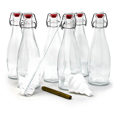 Nevlers Teardrop Airtight Swing Top Bottles - Glass 8.5oz (12pk) : Target