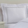 2pk Microfiber Baratta Embroidery Stitched Sham - Luxury Hotel : Target