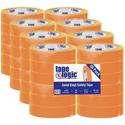 Tape Logic Solid Vinyl Safety Tape 6.0 Mil 1" X 36 Yds Orange 48/case ...