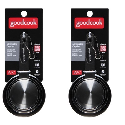 Goodcook Measuring Cup Set Stainless Steel 4 Piece - 2 Ct : Target