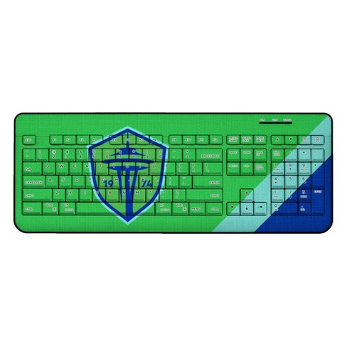 Keyscaper Seattle Sounders Diagonal Stripe Wireless Usb Keyboard : Target