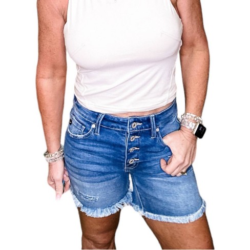 Women's Button Fly Shorts - Kancan : Target