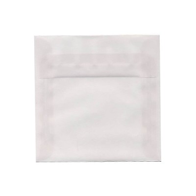 Jam Paper Cello Sleeves With Self-adhesive Closure 5.25 X 5.25 Clear 5 ...