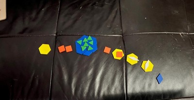 Melissa & Doug Pattern Blocks And Boards - Classic Toy With 120 Solid ...