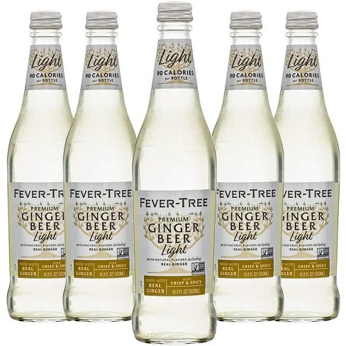 Fever Tree Premium Refreshingly Pack Of 5 Light Ginger Beer - Premium ...