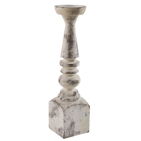 Park Designs White Brighton Wood Candlestick 18" : Target