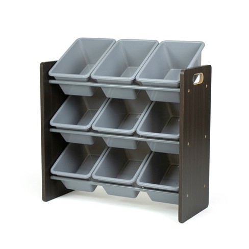 Sumatra Kids Toy Storage Organizer With 9 Storage Bins Espresso gray Humble Crew Target