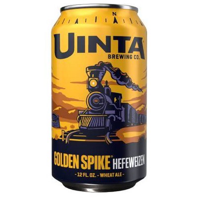 Uinta Golden Spike Hefeweizen Beer - 12pk/12 Fl Oz Cans : Target