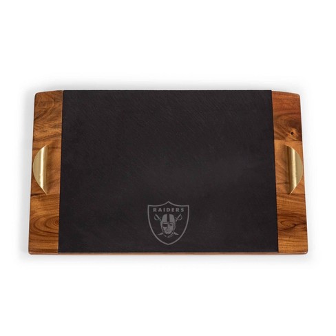 Nfl Las Vegas Raiders Covina Acacia Wood And Slate Black With Gold ...