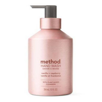 Method Aluminum Gel Hand Soap - Vanilla + Raspberry - 12 Fl Oz : Target