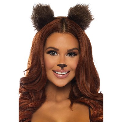 Halloweencostumes.com Ears Headband & Tail Kit Black Bear, Black : Target