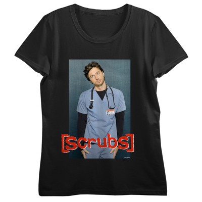 Scrubs J.d. Photo Women's Black Short Sleeve Tee Shirt : Target
