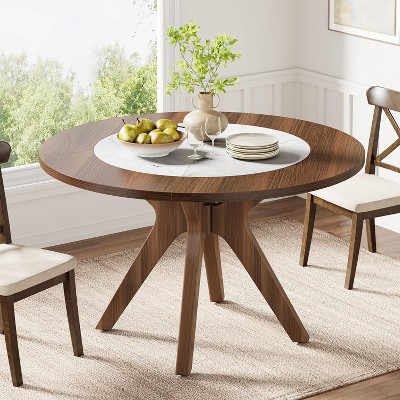 Tribesigns 47.24" Round Wood Dining Table : Target