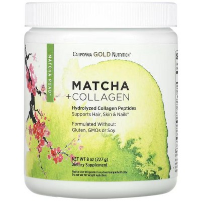 California Gold Nutrition, MATCHA ROAD, Matcha + Collagen, 8 oz : Target