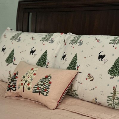Great Bay Home Cotton Printed Flannel Sheet Set (king, Checkered Moose ...