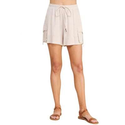 Women's Keelee Linen Shorts - Allie Rose S : Target