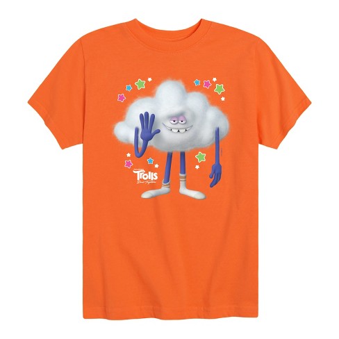 Trolls Cloud Guy Short Sleeve Graphic T-shirt - Orange - 3t : Target