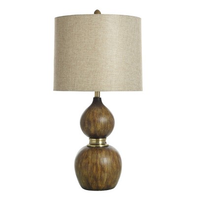 Dann Foley Lifestyle Table Lamp Graphite Shagreen Polished Brass Accent ...