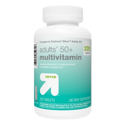 Women's 50+ Multivitamin Dietary Supplement Tablets- 100ct - Up&up ...