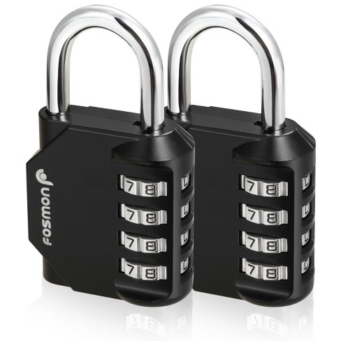 Fosmon 2 Pack Combination Locks, Resettable Small Padlock, Combo Lock ...