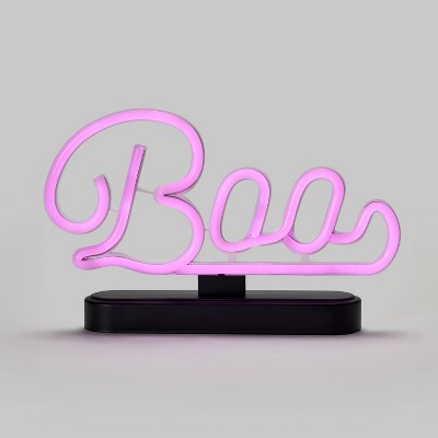 Gemmy Led Lighted Trick Or Treat Glo Light Sign Halloween Decoration ...