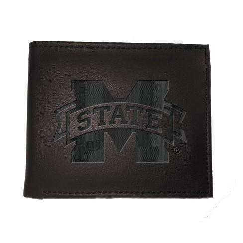 Evergreen Ncaa Michigan State Spartans Black Leather Bifold Wallet ...