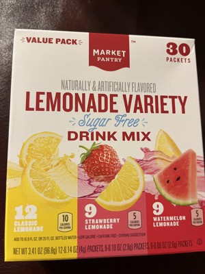 Lemonade Variety Sugar-free Drink Mix - 30ct - Market Pantry™ : Target