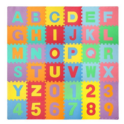 Easy Playhouse Soft Foam Floor Puzzle Tiles For Kids - 36 Eva Tiles ...