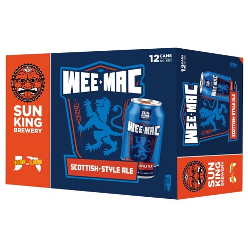 Sun King Wee Mac Scottish Ale Beer - 12pk/12 Fl Oz Cans : Target