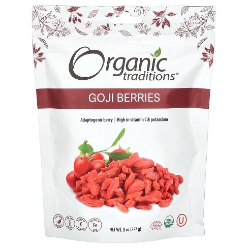 Organic Traditions Goji Berries, 8 Oz (227 G) : Target