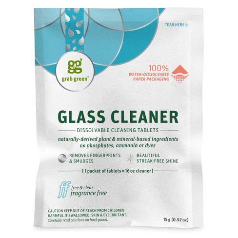 Grab Green Mindful Glass Cleaner Dissolvable Tablets : Target
