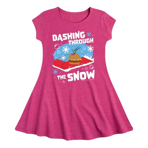 Girls' - Spongebob Squarepants - Dashing Through The Snow Fit & Flair ...