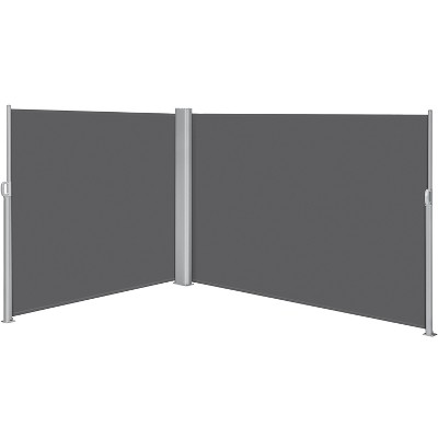 Yaheetech 71 Inches Height Side Awning Double Retractable Screen For ...