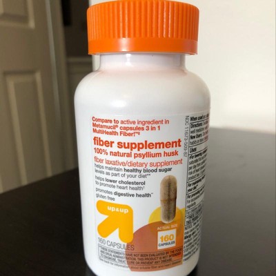 Psyllium Fiber Supplement Capsules - 160ct - Up & Up™ : Target