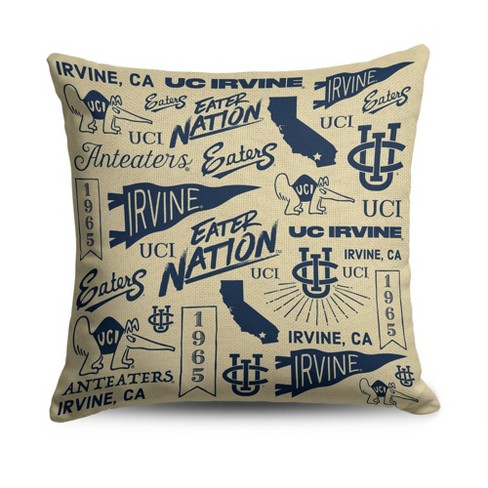 Ncaa Uc Irvine Anteaters Mapping Woven Pillow : Target