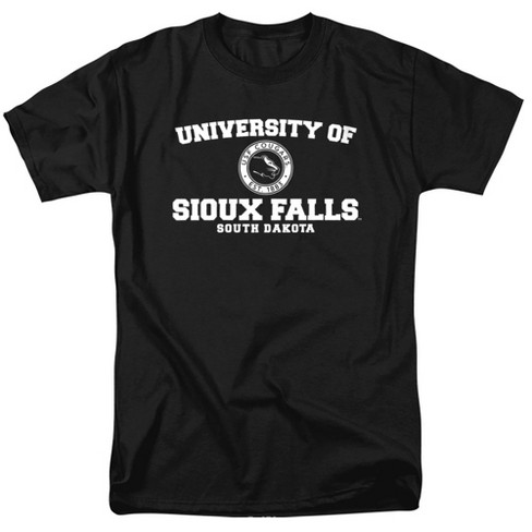 University Of Sioux Falls Official Circle Logo Adult T-shirt, Black, 5x ...