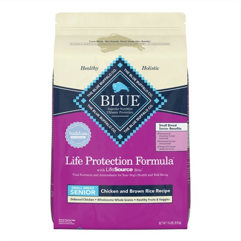 Blue Buffalo Life Protection Formula Natural Senior Small Breed Dry Dog ...
