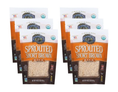 Lundberg Organic Brown Jasmine Rice - Case Of 6/8 Oz : Target